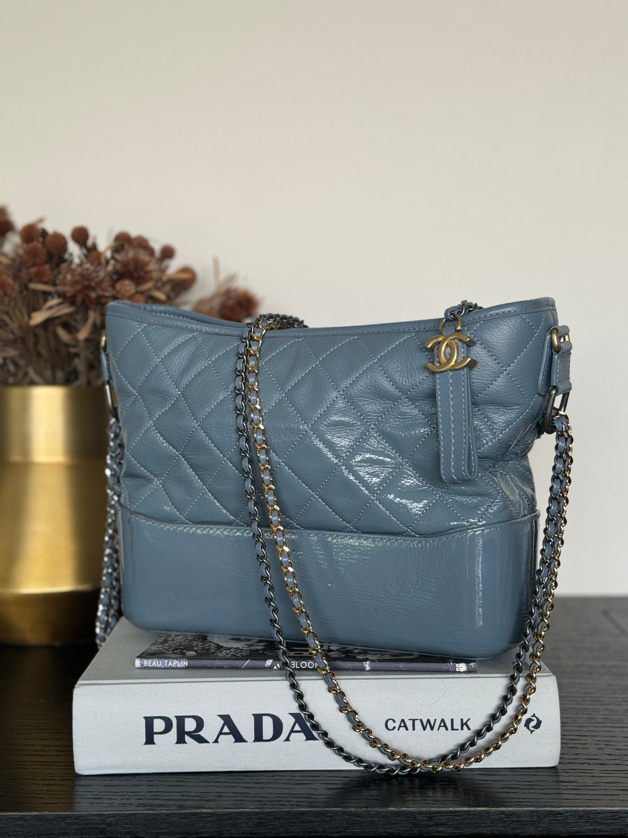 Coco Chanel | Blue Quilted Patent Leather – Huntress - For The Bold